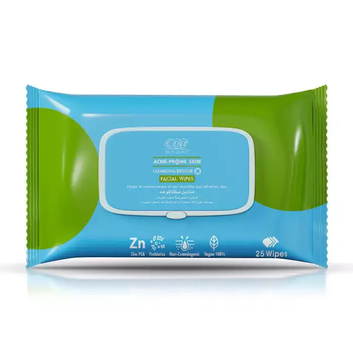 Eva Acne Prone Facial Wipes 25 Pcs
