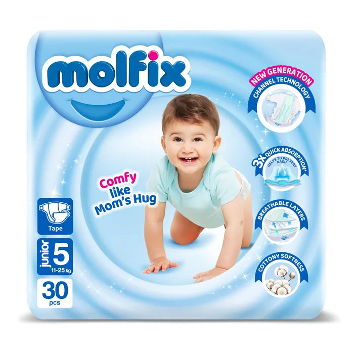 Molfix Baby Diapers NO.5 Junior (30 Pcs)