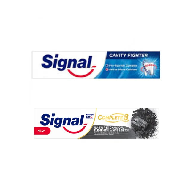 Signal Toothpaste 120ml Cavity+charcoal 20ml Off