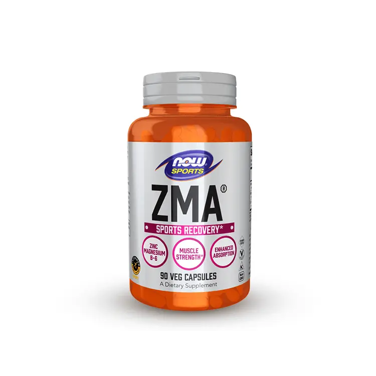NOW ZMA Zinc + Magnesium + B6 – 90 Capsules – AlFouad Pharmacies